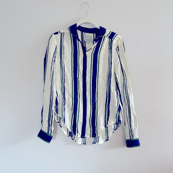 Anthropologie | Tops | Anthropologie Maeve Striped Button Down | Poshmark